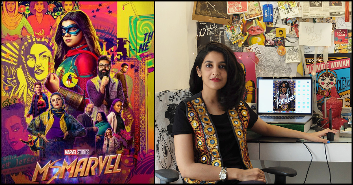 Ms. Marvel poster is out and it features Shehzil Malik's beautiful artwork